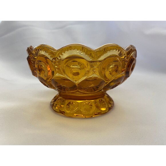 L.E. Smith | Dining | Le Smith Amber Moon And Stars Candy Compote Dish ...